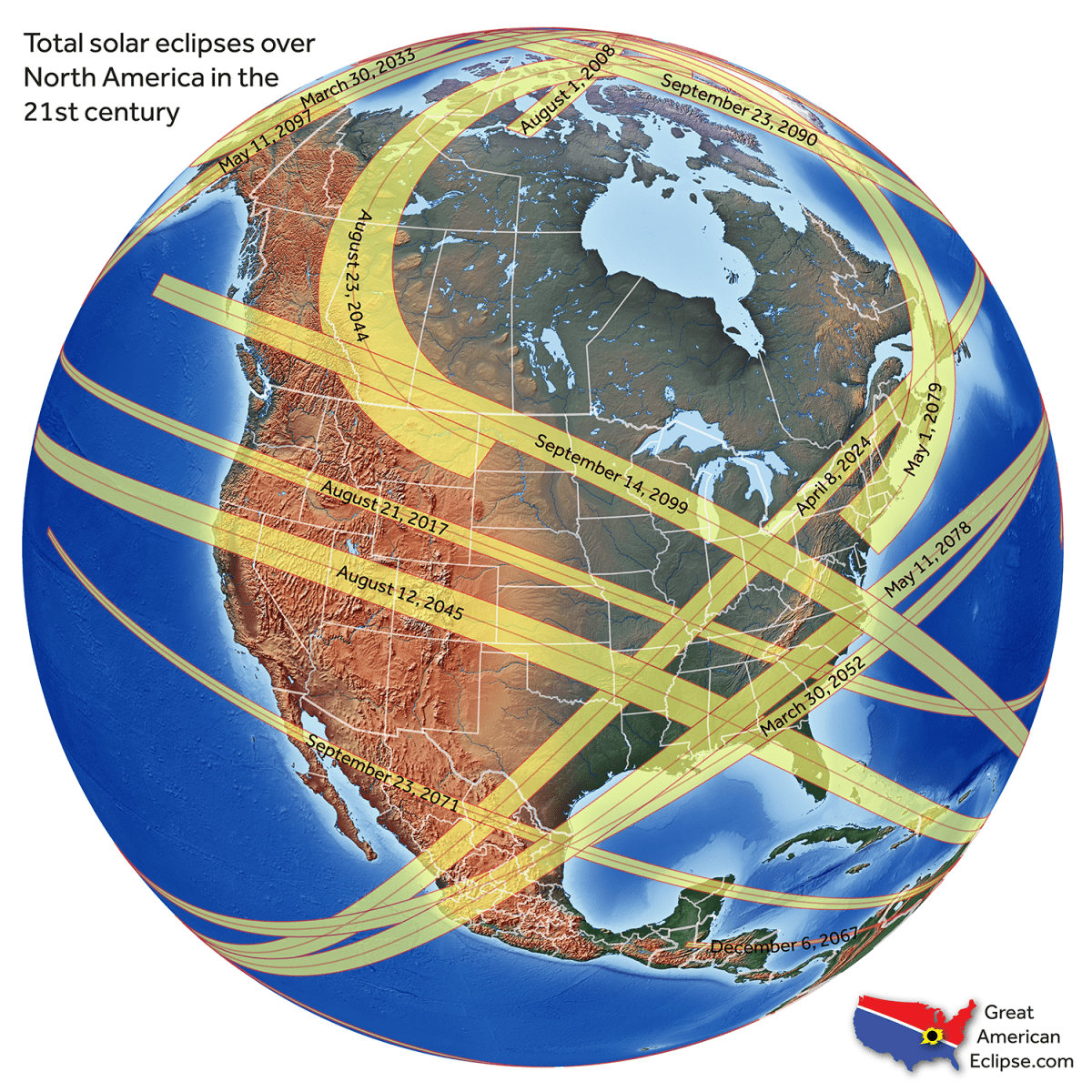 Eclipses by Date, Type & Location - The Sun Today with Dr. C. Alex Young