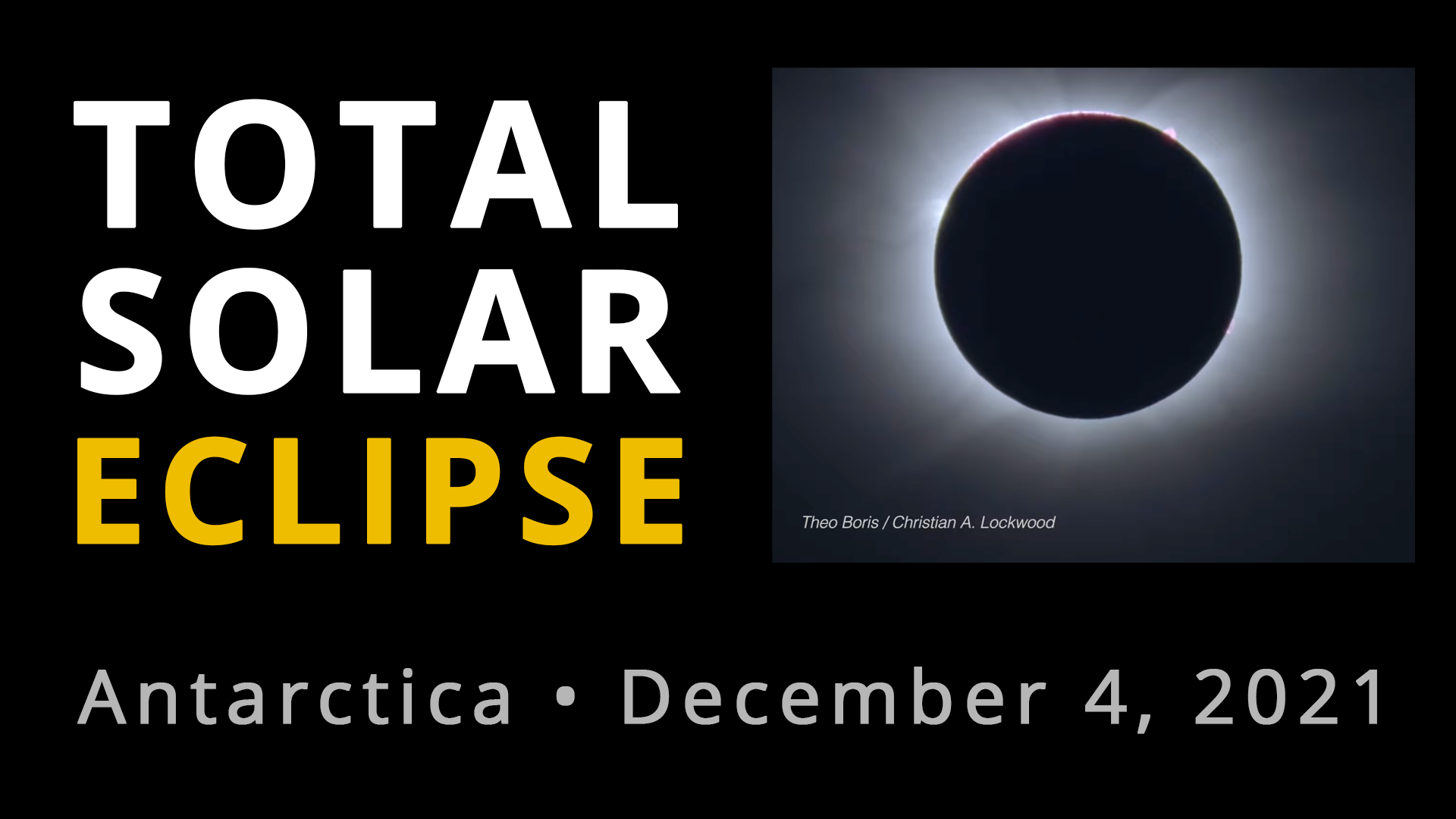 Total Solar Eclipse – December 4, 2021 - The Sun Today with Dr. C. Alex ...