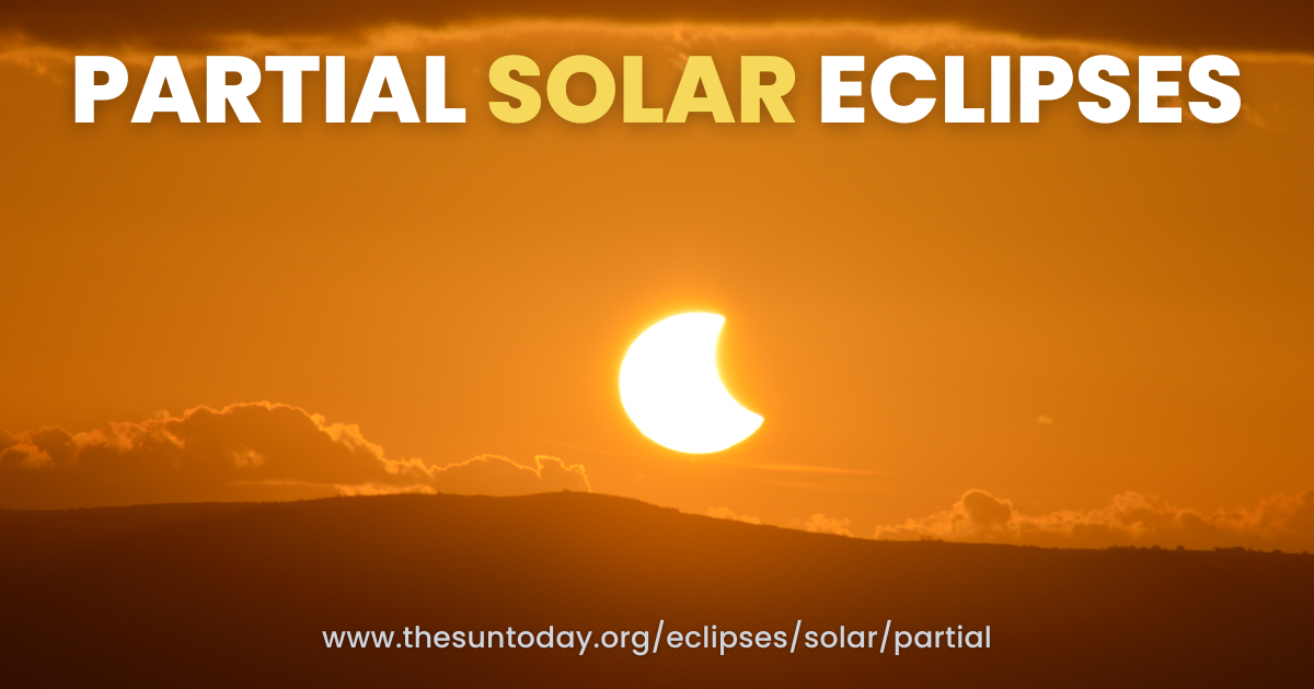 Partial Solar Eclipses - The Sun Today with Dr. C. Alex Young