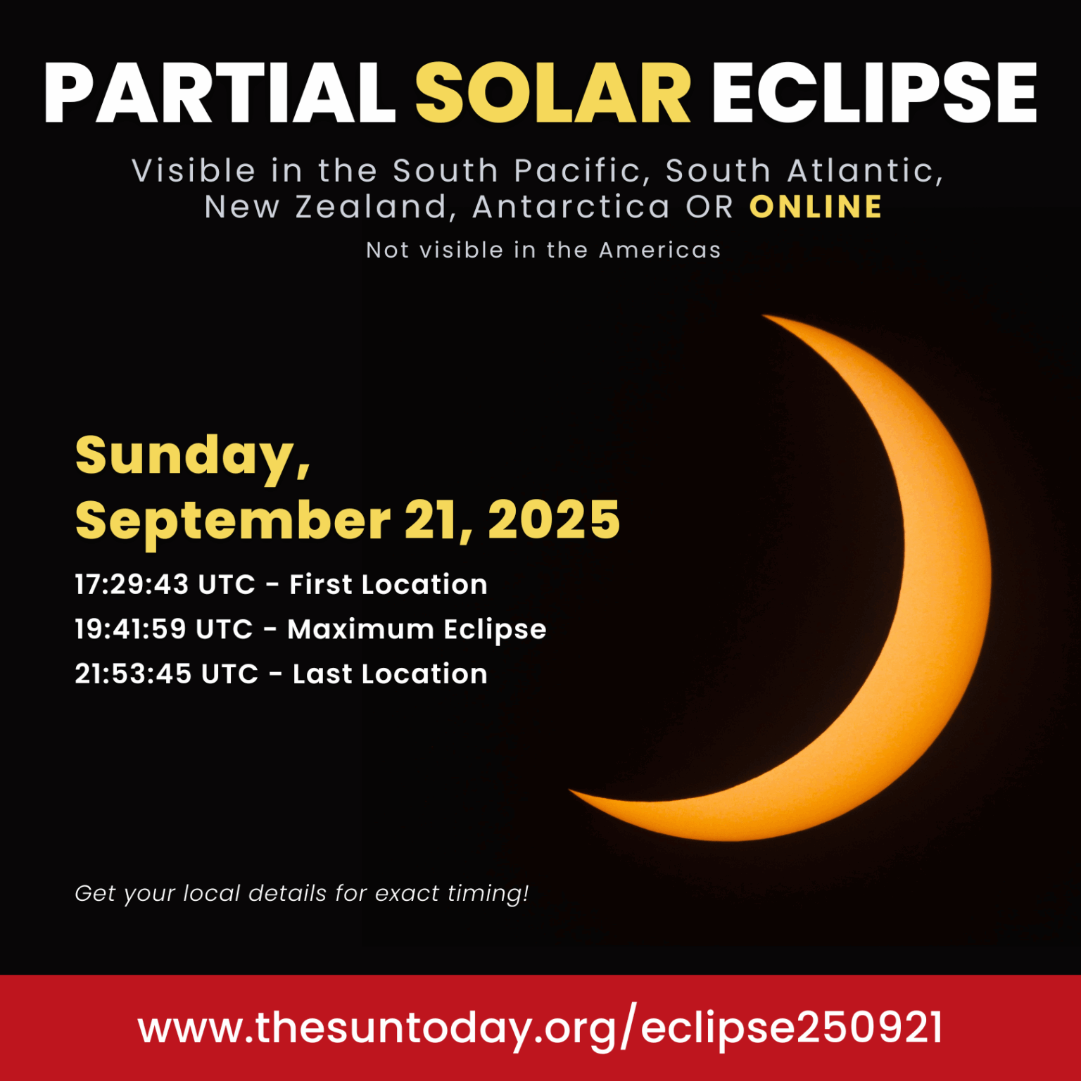Partial Solar Eclipse — September 21, 2025 - The Sun Today with Dr. C ...